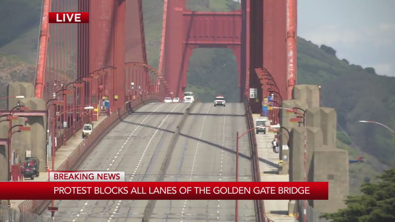 Protest blocks all lanes of Golden Gate Bridge – KRON4
