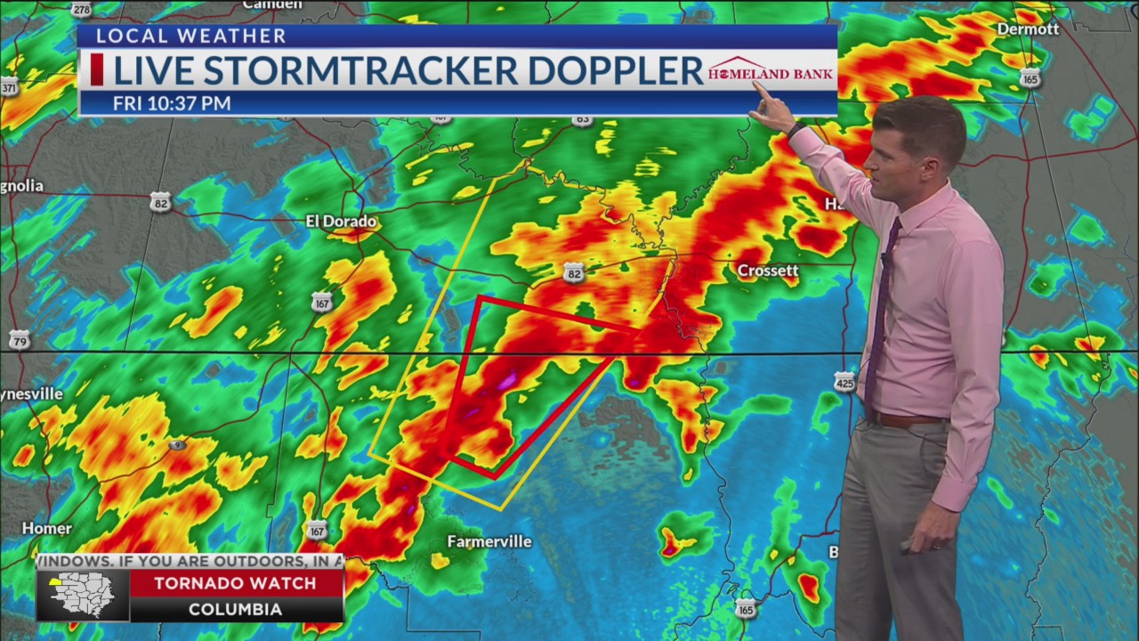Severe weather warning issued for the Ark-La-Miss (April 26, 2024 ...