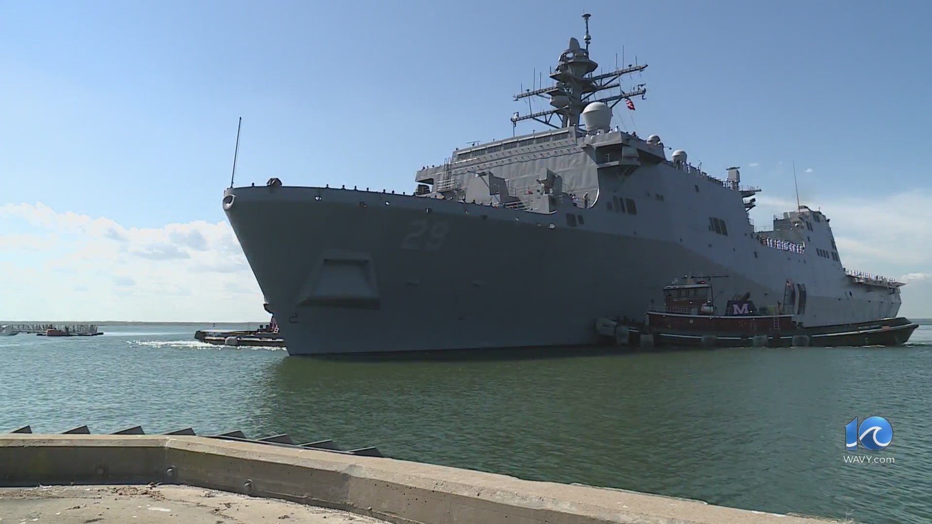 USS Richard M. McCool welcomed to Naval Station Norfolk – WAVY.com