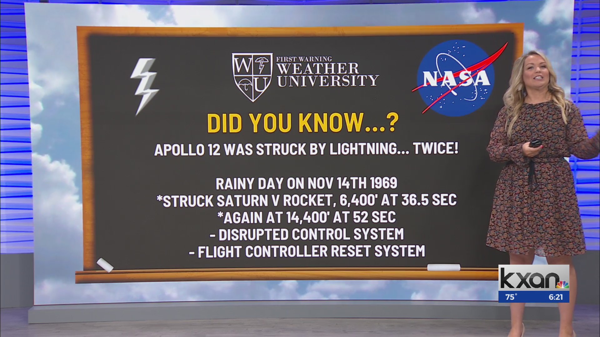 Apollo 12 was struck by lightning twice – KXAN Austin