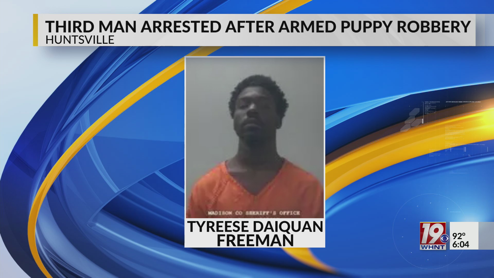 Third Man Arrested After Armed Puppy Robbery | July 16, 2025 | News 19 ...