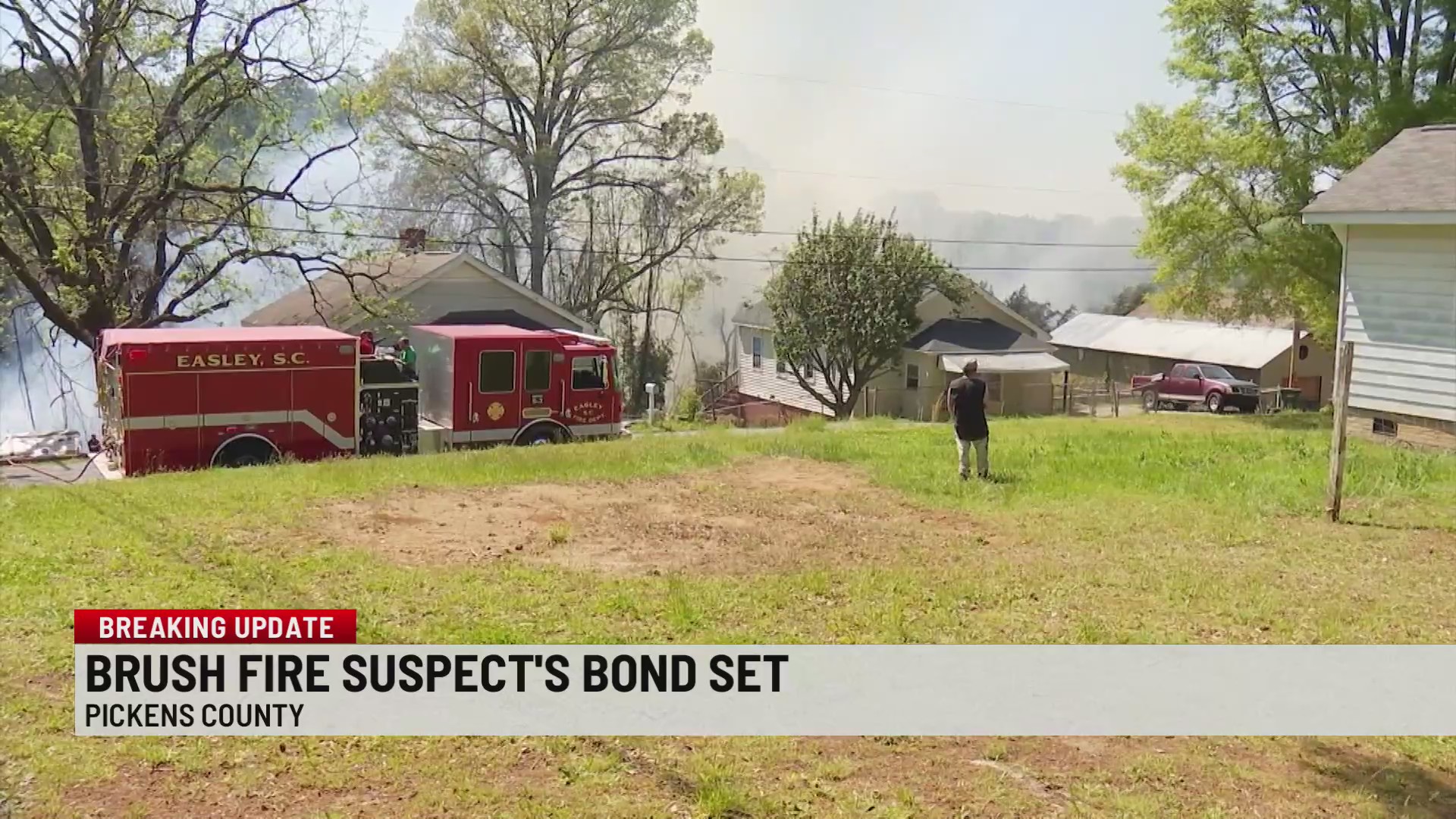 Brush fire suspect’s bond set – WSPA 7NEWS