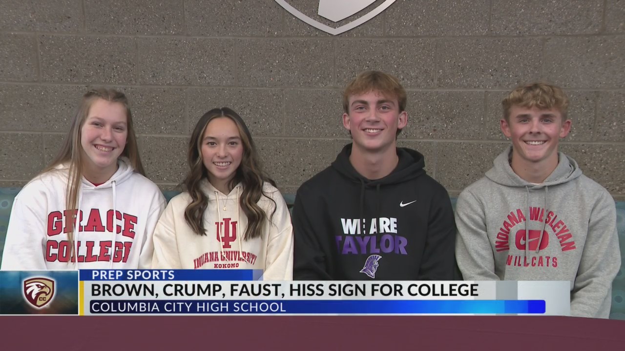 Columbia City’s Levi Brown, Allison Crump, Tyler Faust, and Emma Hiss ...