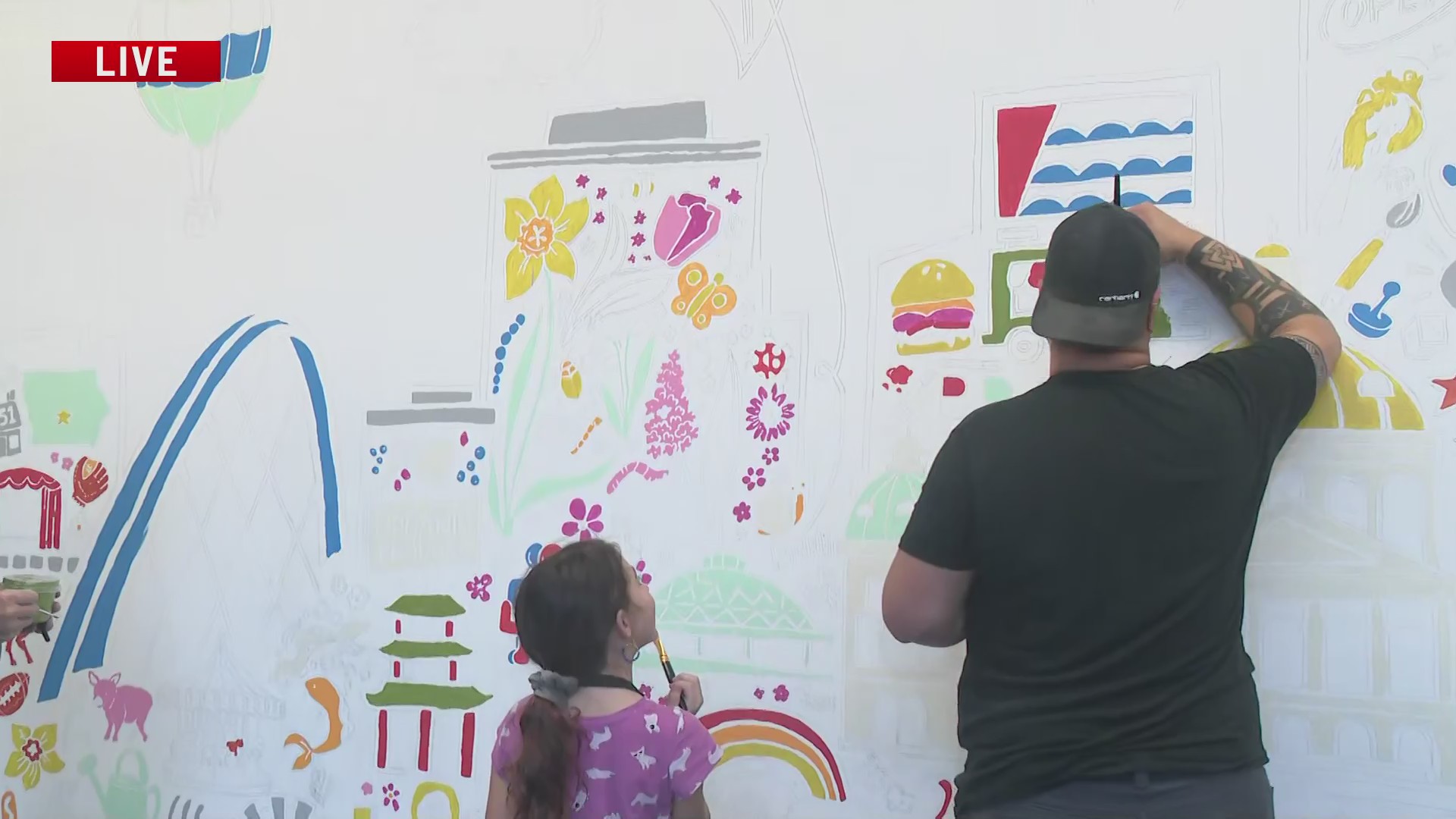 Des Moines artist designs mural for the downtown skywalk that community ...