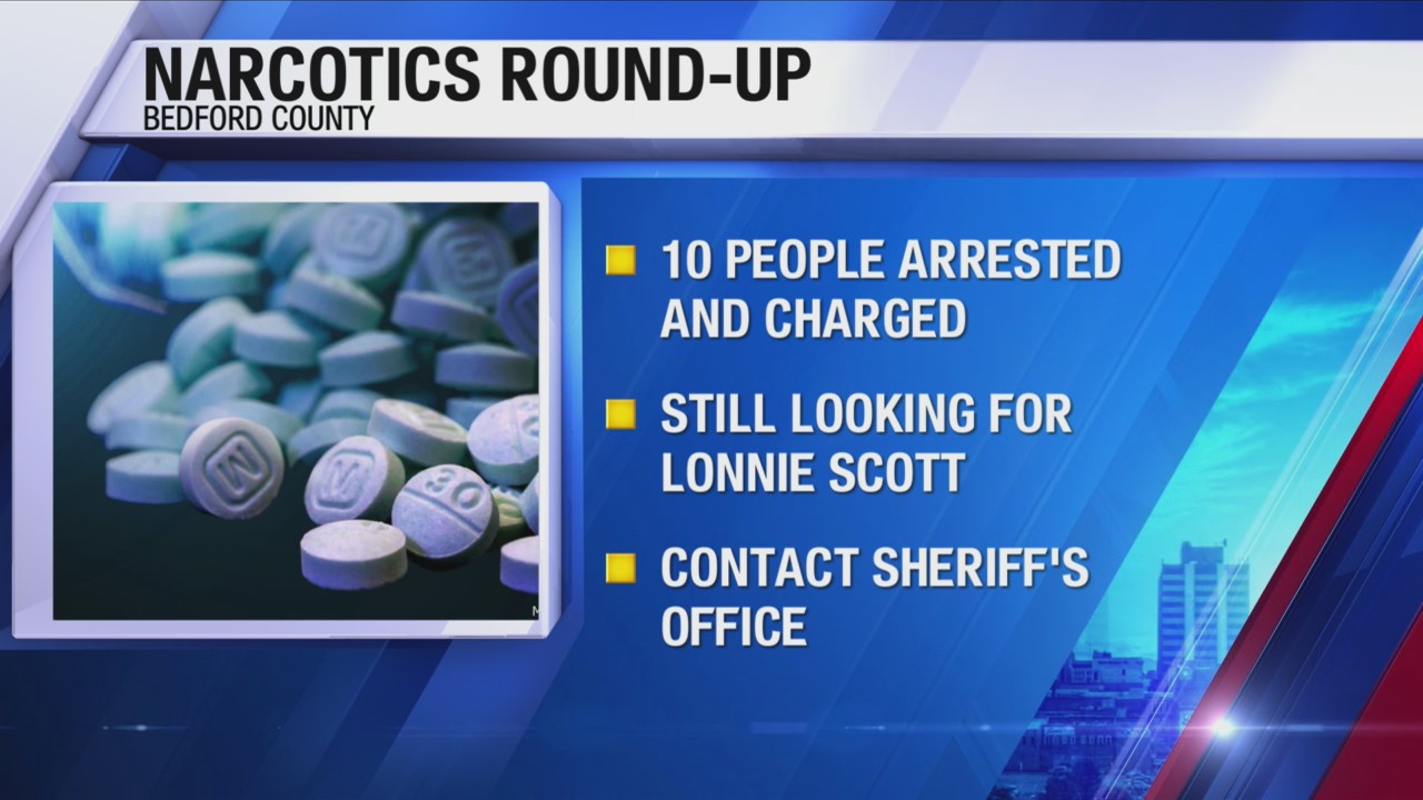 Ten indicted in Bedford after ‘Narcotic Round-up,’ one still wanted ...