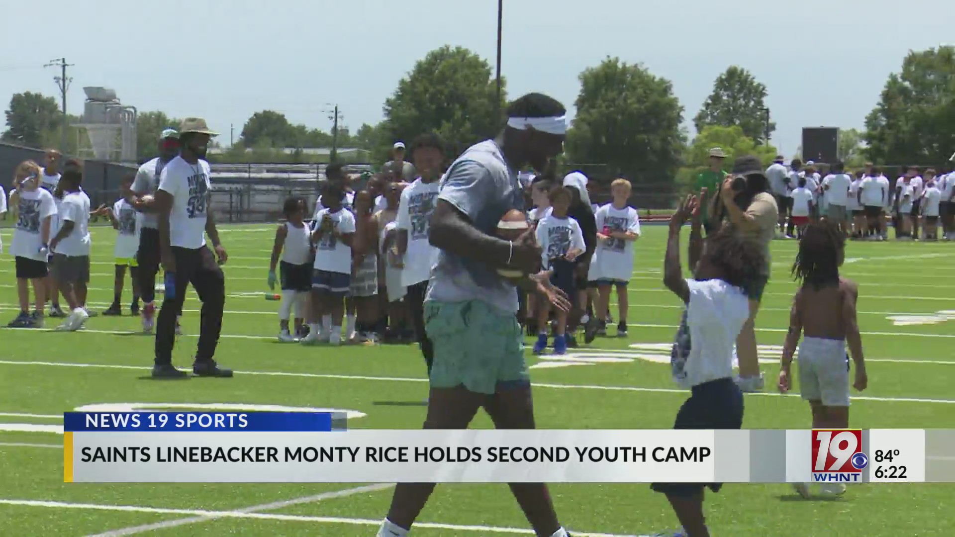 Saints Linebacker Monty Rice Holds Second Youth Camp | June 8, 2024 ...