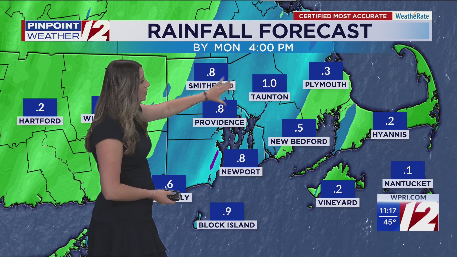 WPRI 12 Weather Forecast 11/8/25 – WPRI.com