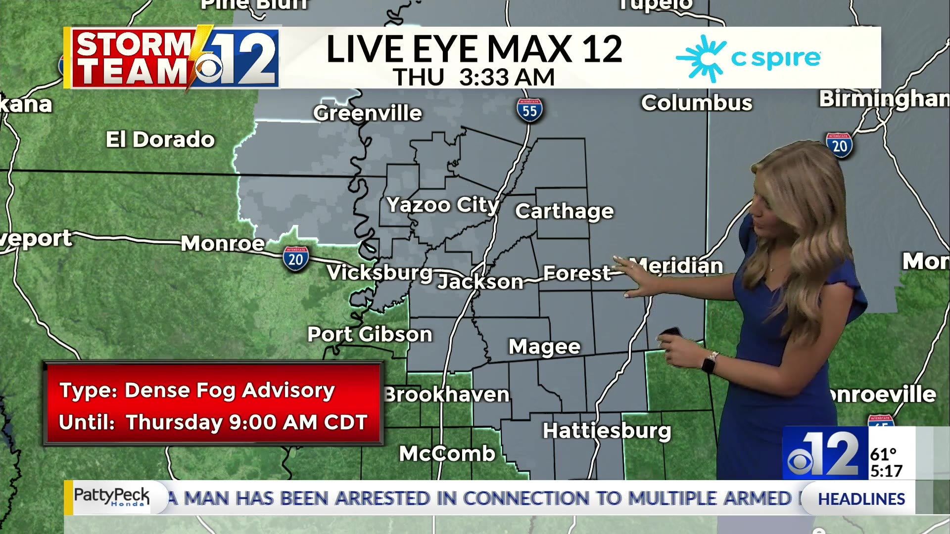 Early Thursday Morning Weather Update-5/8 – WJTV