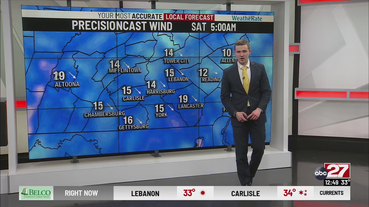 Jackson’s Friday Midday Forecast – ABC27