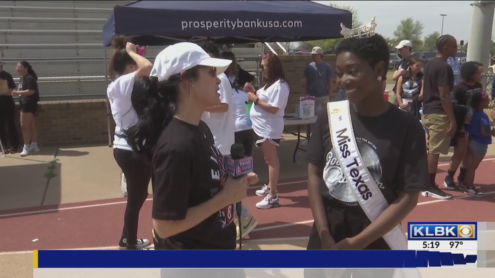 Miss Texas, was walking for autism awareness in honor of her brother at ...