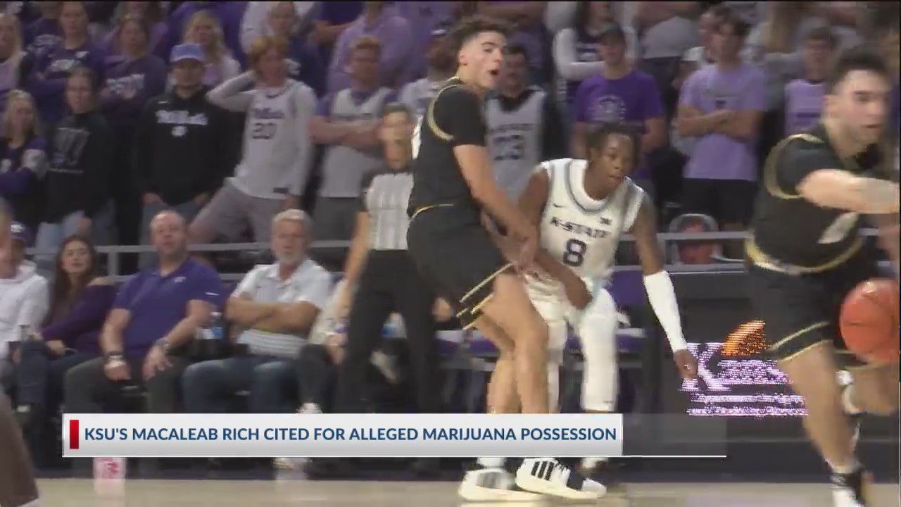 K-State basketball player ticketed for alleged marijuana possession in ...