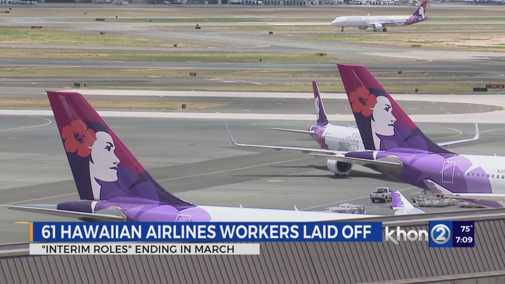 Hawaiian Airlines lays off 61 workers – KHON2