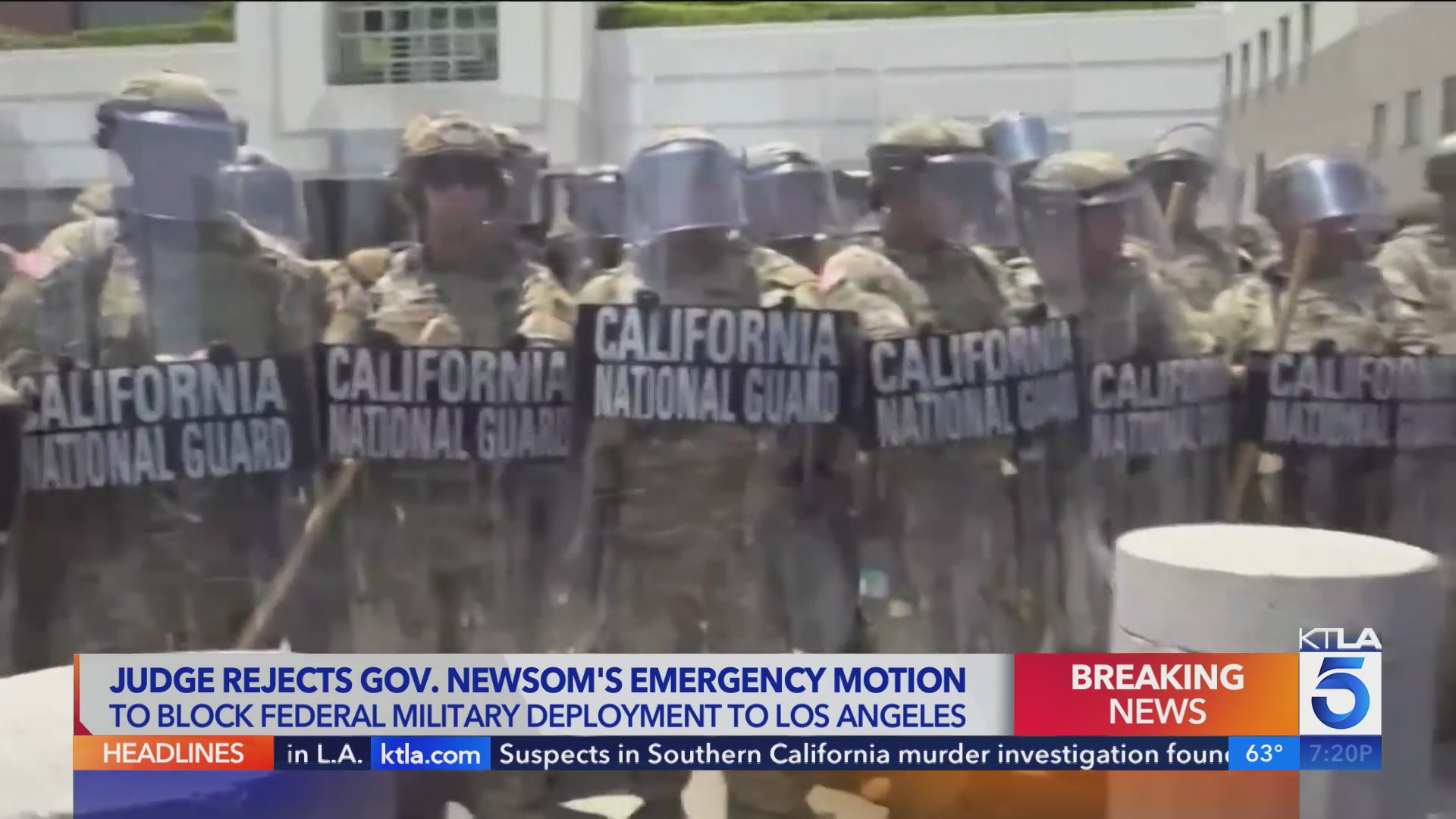 Judge rejects Gov. Newsom’s request to immediately block use of federal ...