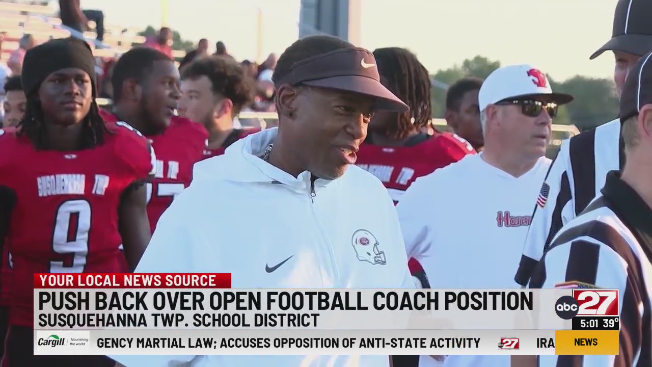 Push back over open football coach position – ABC27