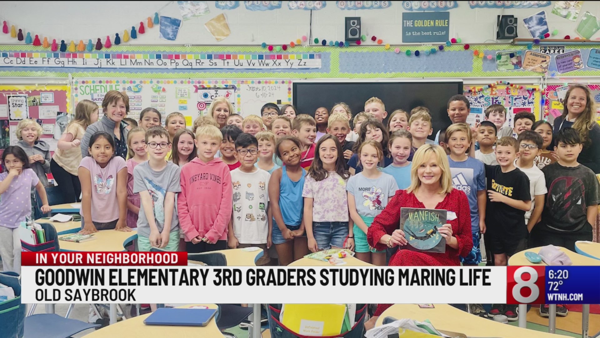 In Your Neighborhood: Lisa Carberg reads to Goodwin Elementary School ...