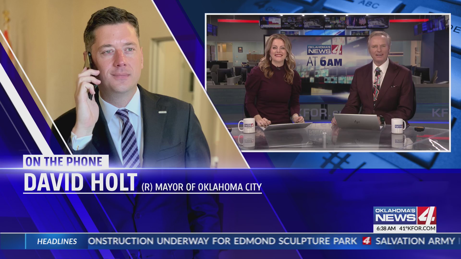 Mayor David Holt discusses the hiring freeze, cold temperatures and NBA ...