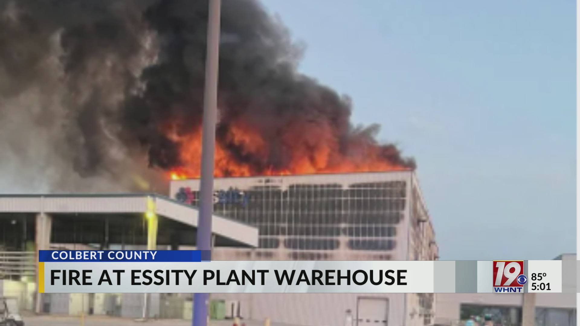Fire At Essity Plant Warehouse | August 10, 2024 | News 19 at 5 p.m ...