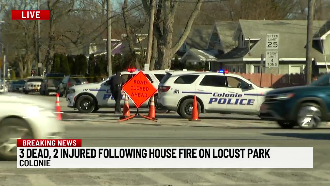 Police block off Locust Park as they investigate fatal Colonie fire ...
