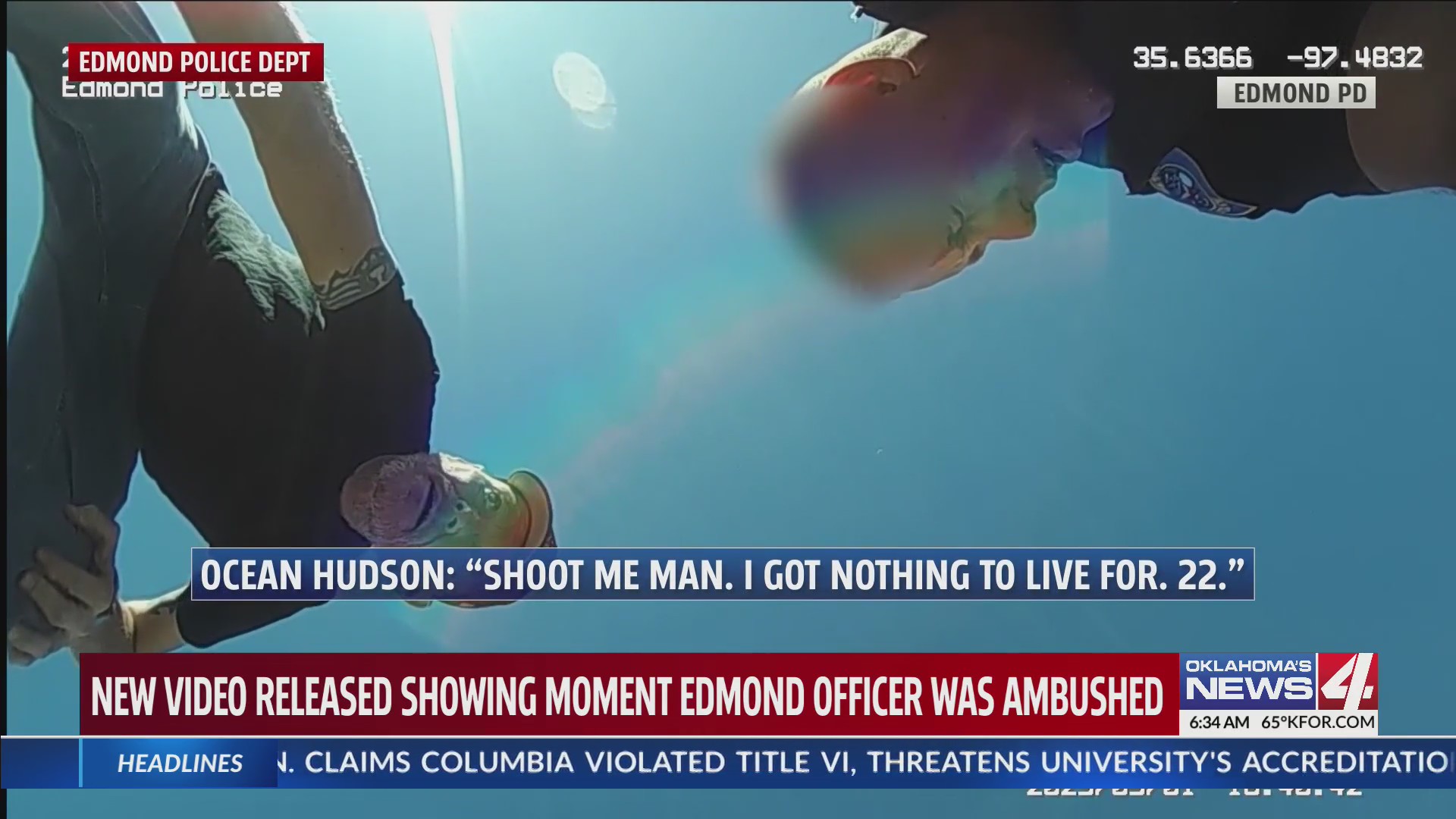 New video shows Edmond officer stabbed during traffic stop – KFOR.com ...