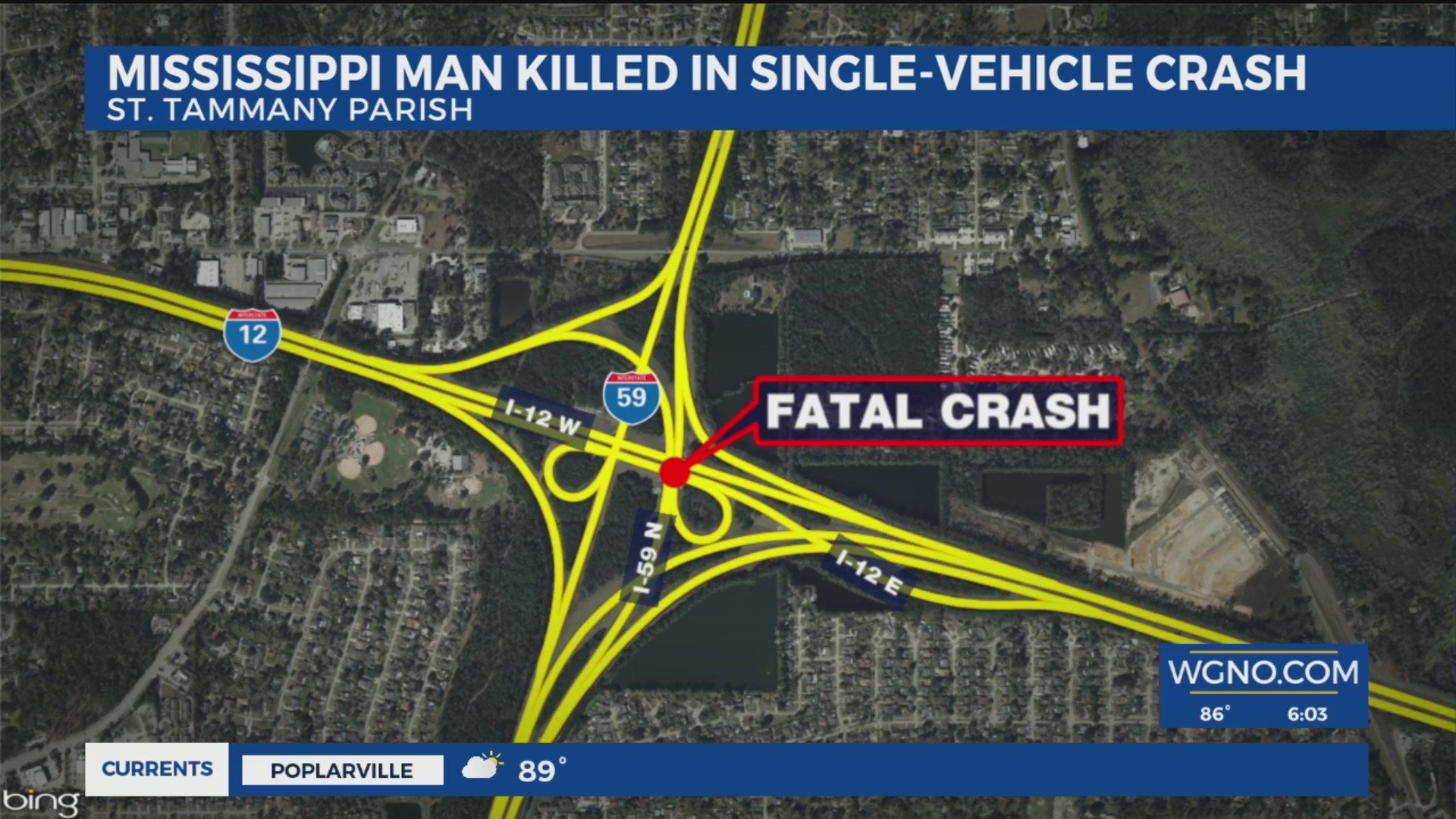 Mississippi man dead following St. Tammany Parish crash – WGNO