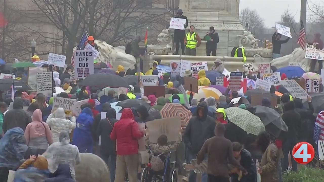 50501 Movement hosts second ‘Hands Off!’ protest in Niagara Square ...