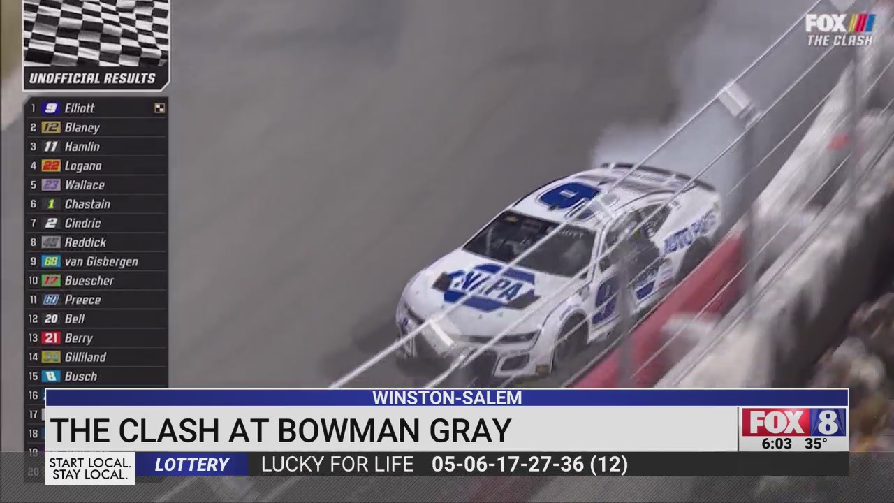 Chase Elliott claims victory at the historic Cook Out Clash at Bowman Gray Stadium – FOX8 WGHP