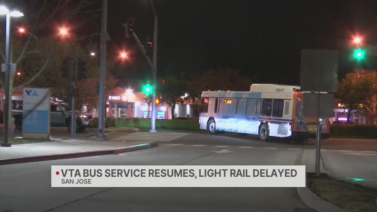 VTA bus service resumes Friday – KRON4
