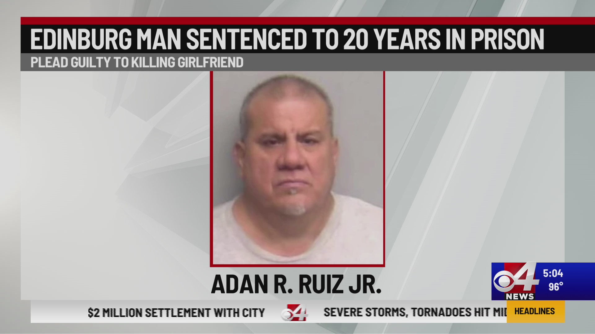 Edinburg man pleads guilty to killing girlfriend, gets 20 years – KVEO-TV