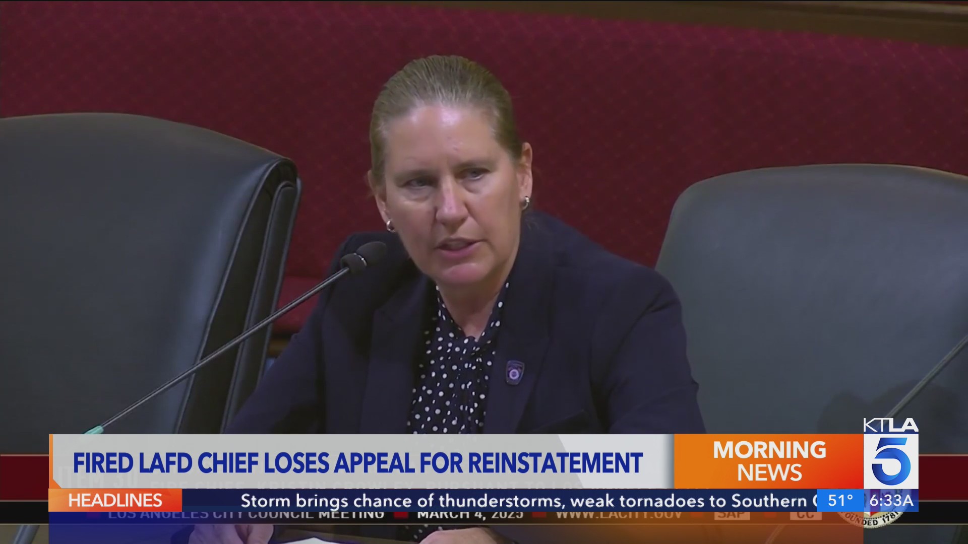 Fired LAFD Chief loses appeal for reinstatement, remains at dept. under ...