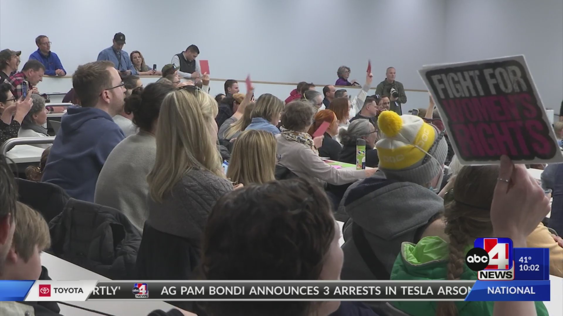 Rep. Maloy and Kennedy faced with boos and cheers in tense townhall ...