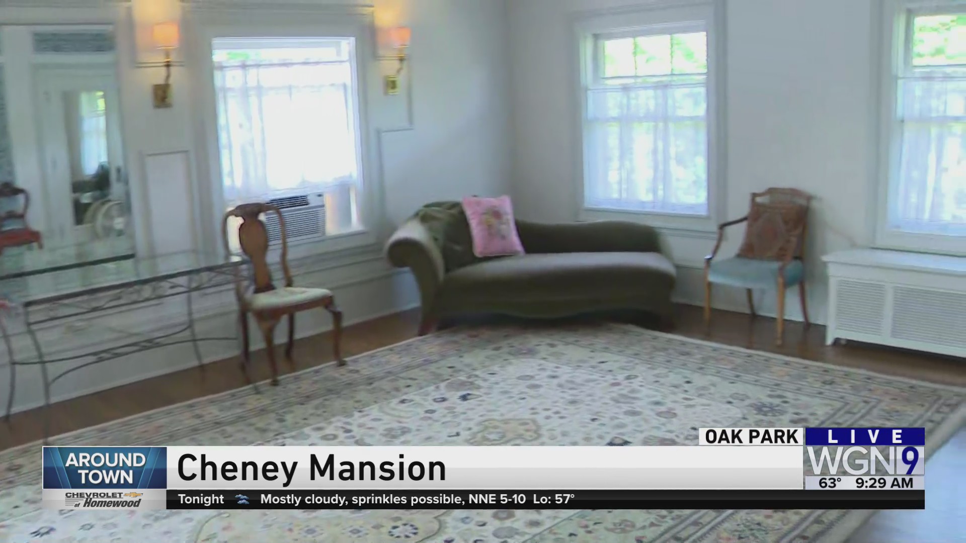 Around Town – Cheney Mansion – WGN-TV