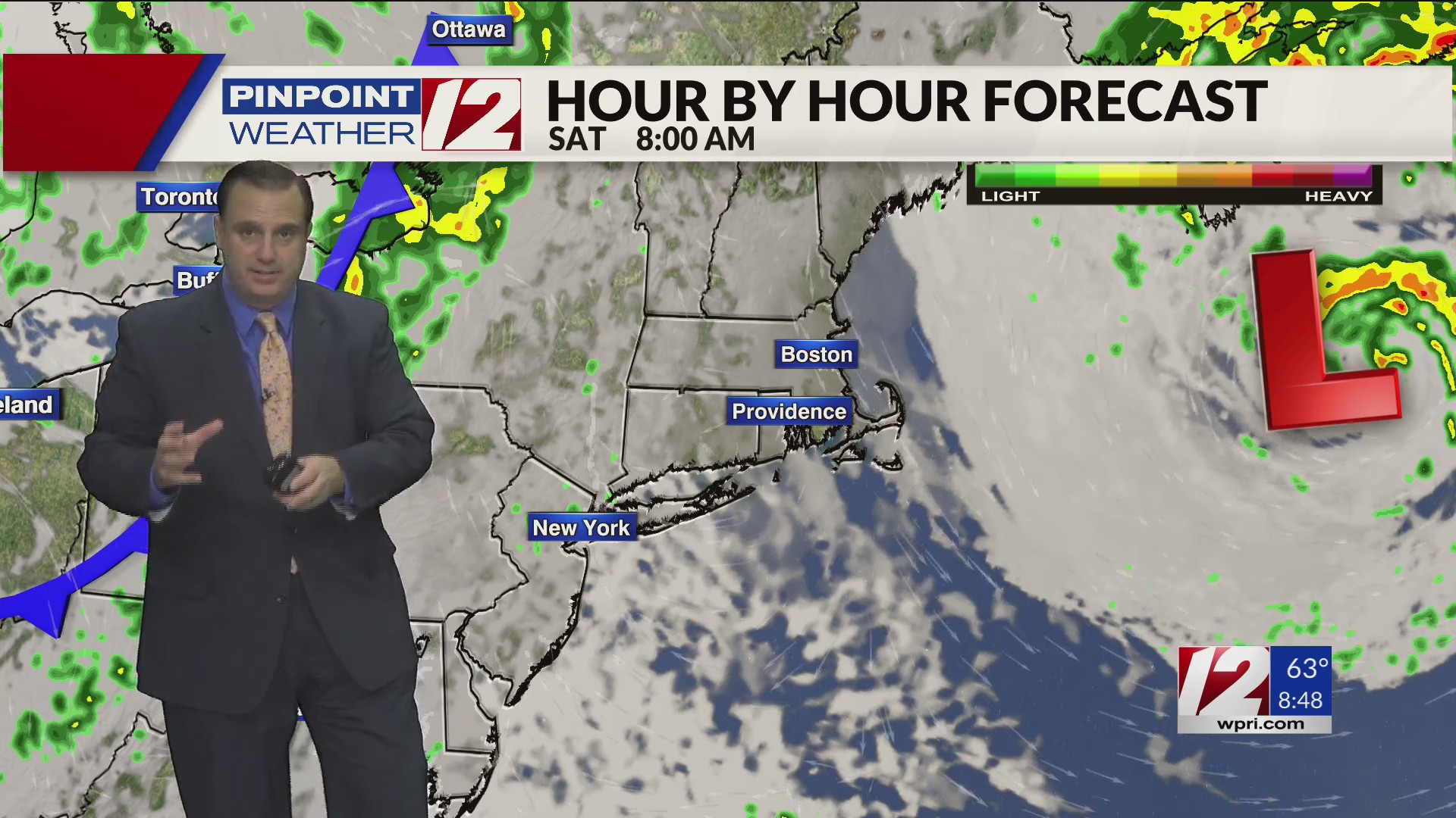 WPRI 12 Weather Forecast from 9/6/24: Clouds to Partial Sun Today; Rip ...