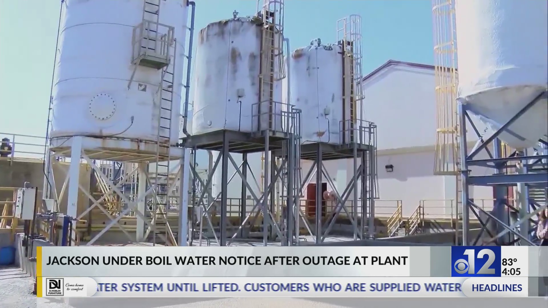 Jackson under boil water notice after outage at plant – WJTV