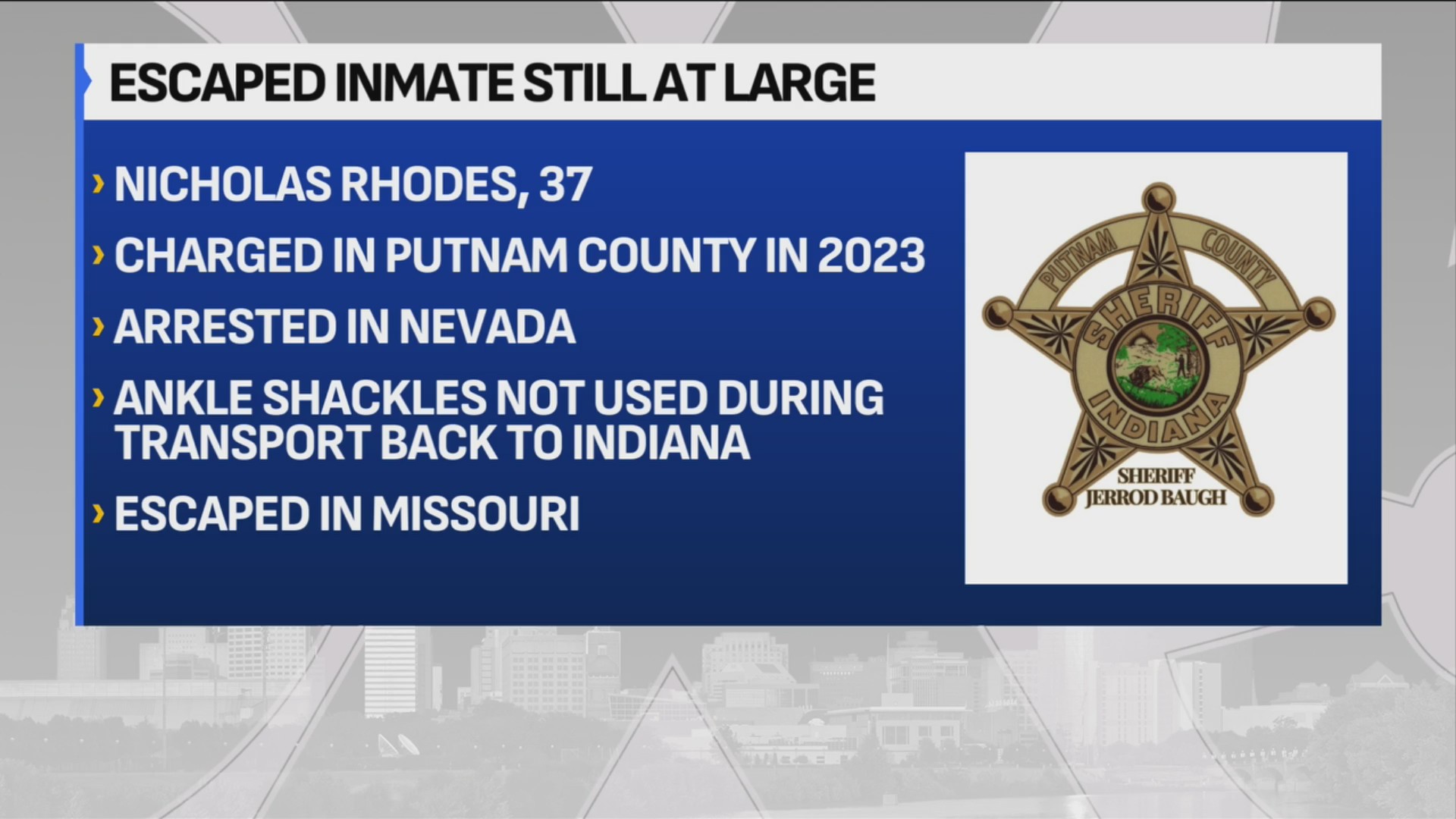 Docs: Indiana inmate still on the run after using bathroom break at gas ...