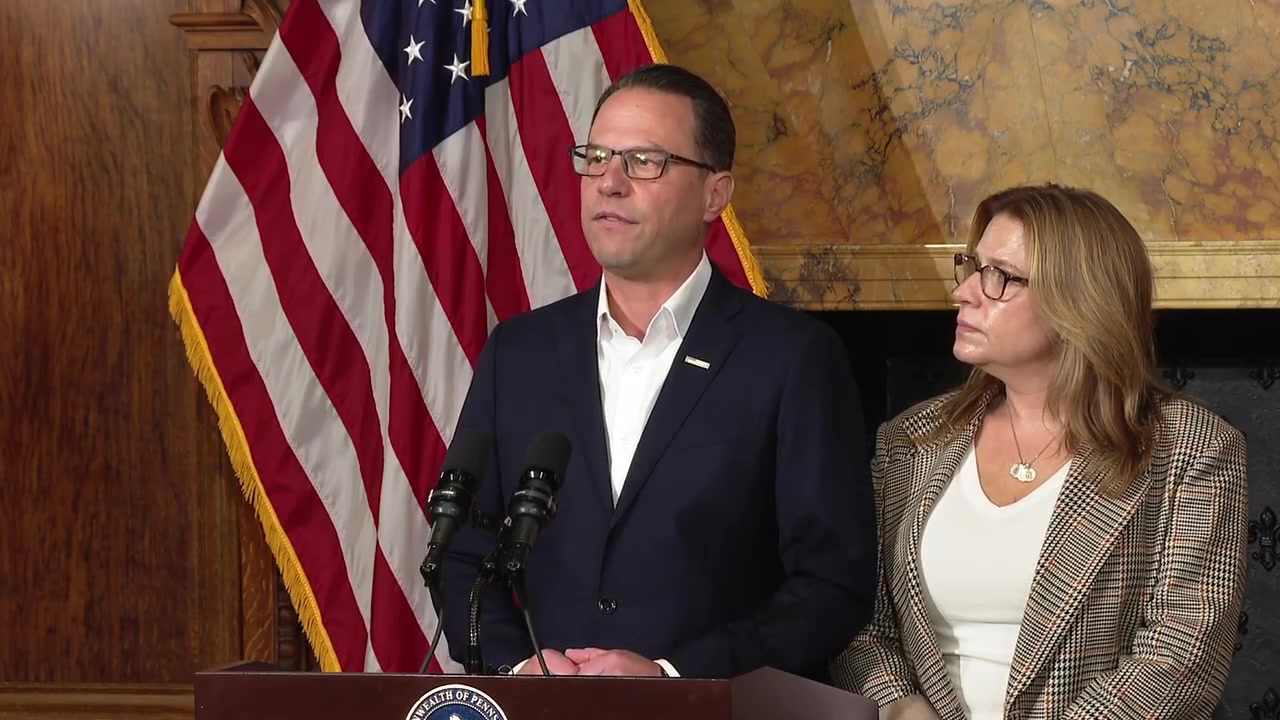 Governor Josh Shapiro reacts to attempted murder, arsonist suspect ...