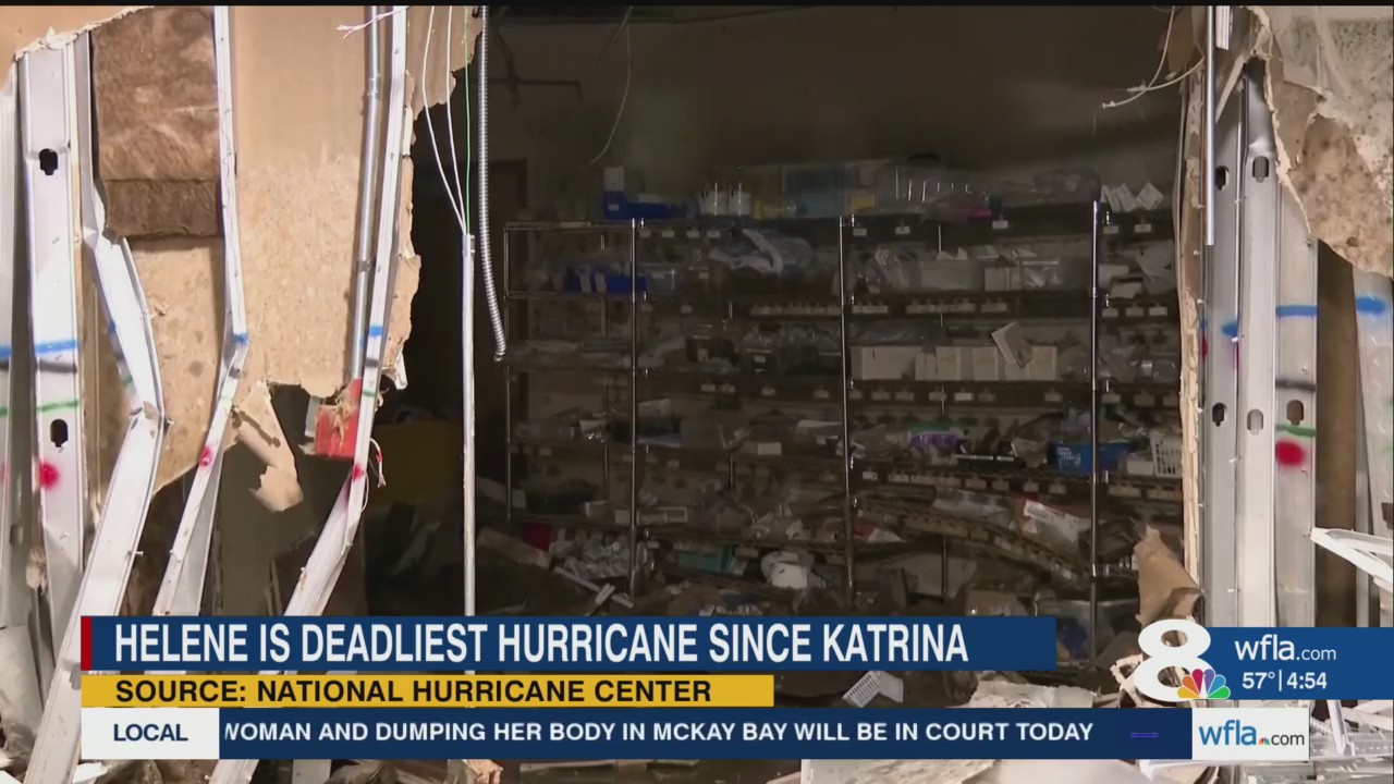 Hurricane Helene the deadliest hurricane since Katrina, NHC says – WFLA