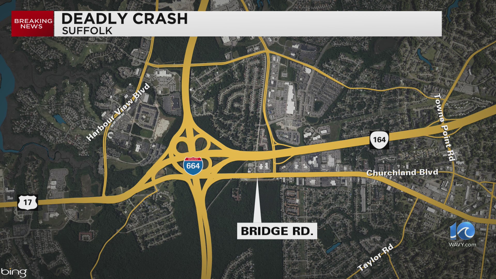 SPD: 1 dead after vehicle crash on Bridge Rd. – WAVY.com
