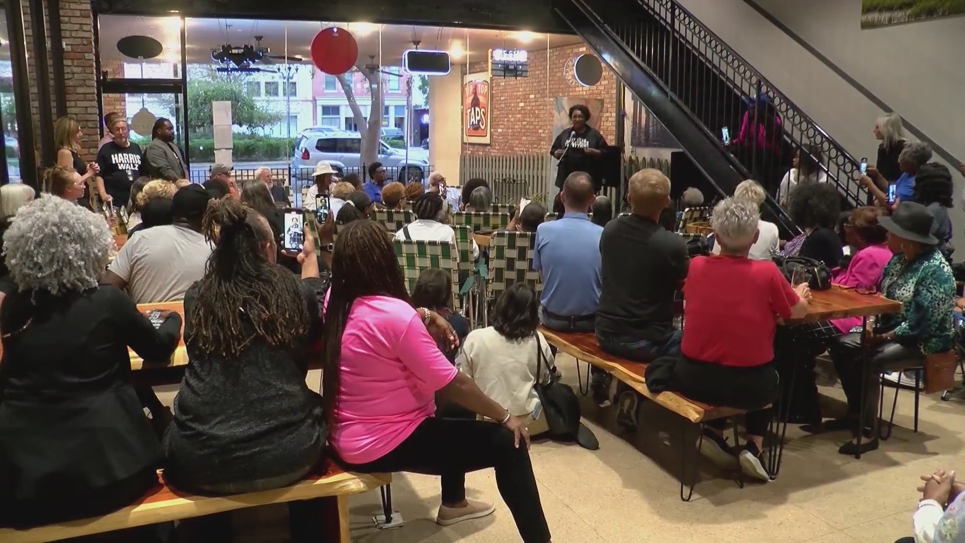 Former Ga. Gov. Candidate Stacey Abrams joins state leaders in Augusta ...