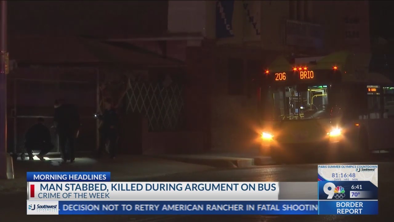 Crime of Week: Man stabbed, killed during argument on bus – KTSM 9 News