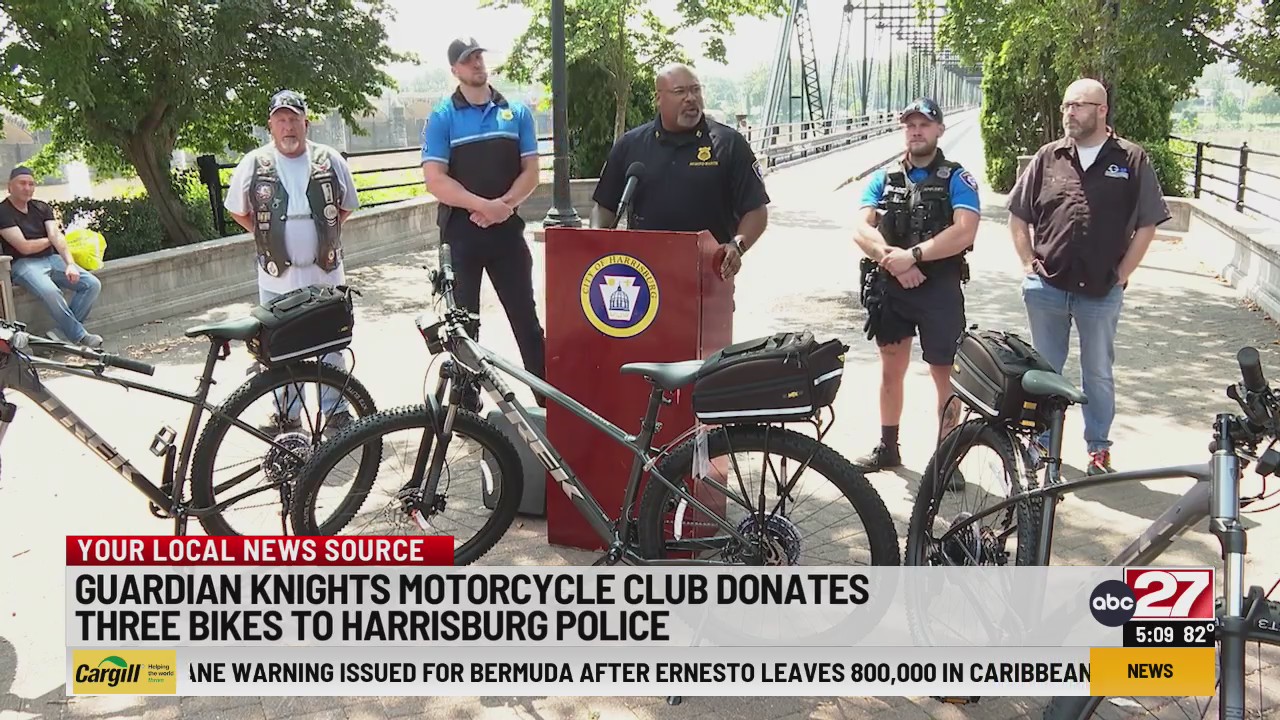 Guardian Knights Motorcycle Club donates three bikes to Harrisburg ...