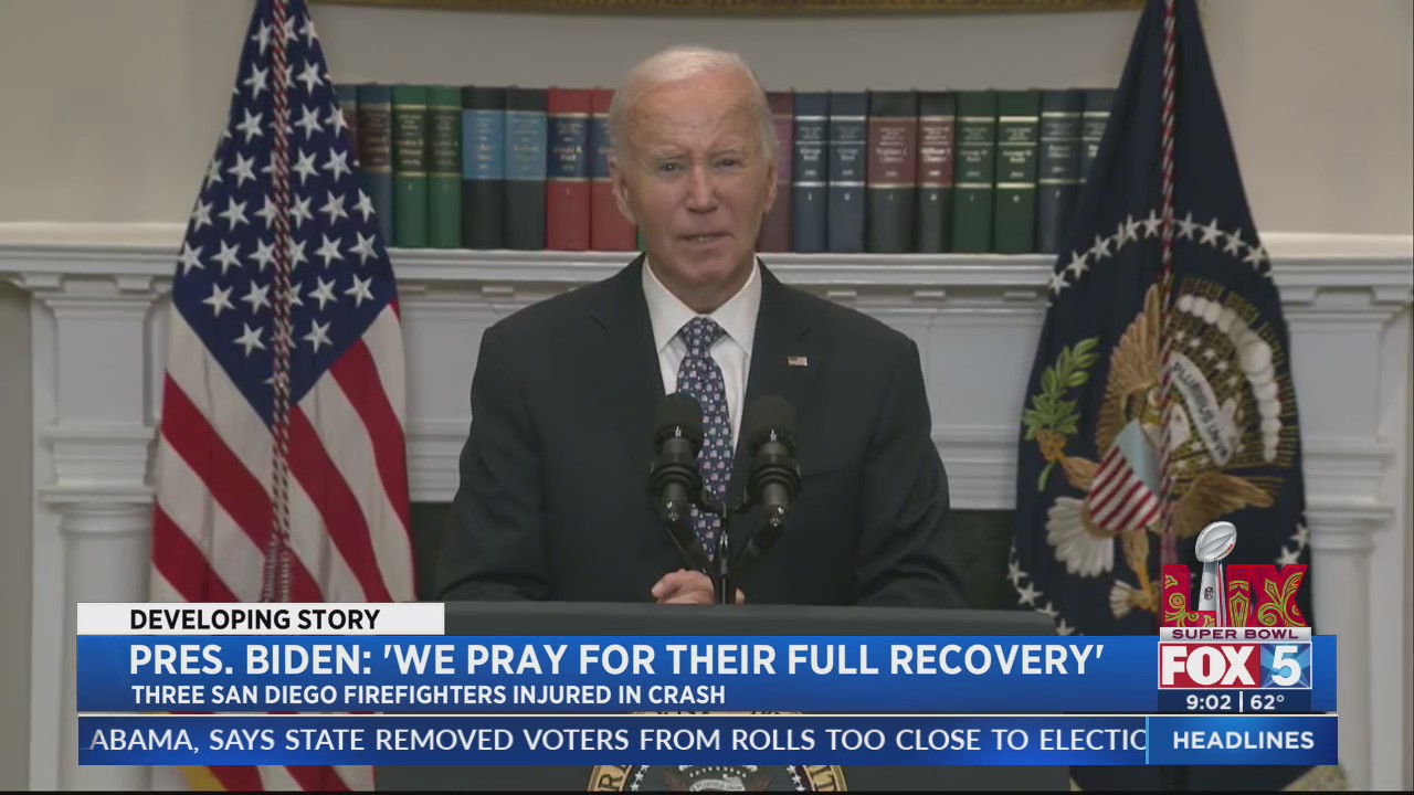 Biden acknowledges San Diego Fire-Rescue crews hurt in crash – FOX 5 ...