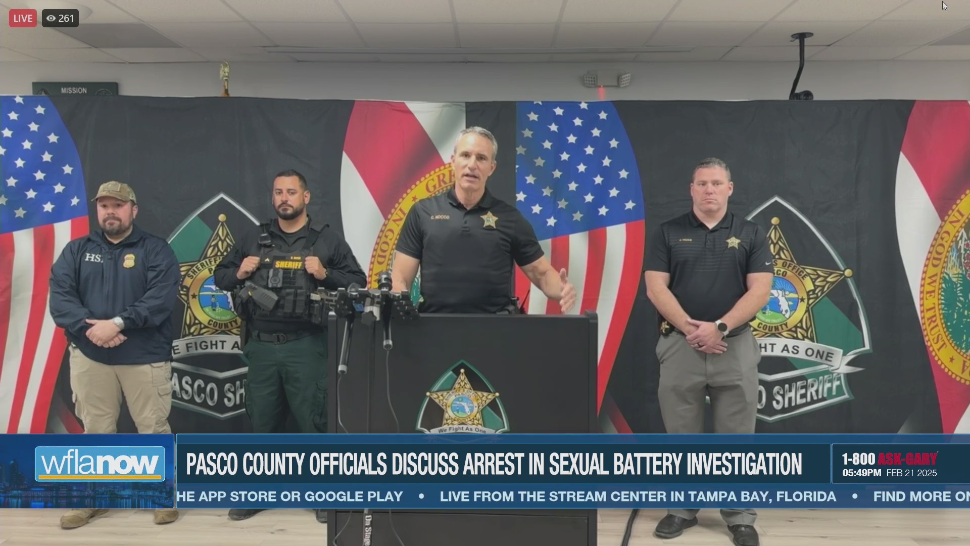 Pasco County sheriff speaks on arrest in sexual battery investigation ...