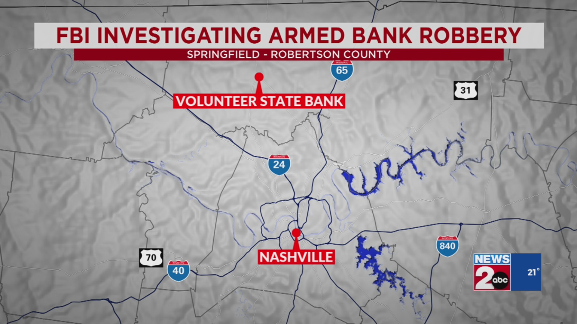 FBI, Springfield police investigate armed robbery – WKRN News 2