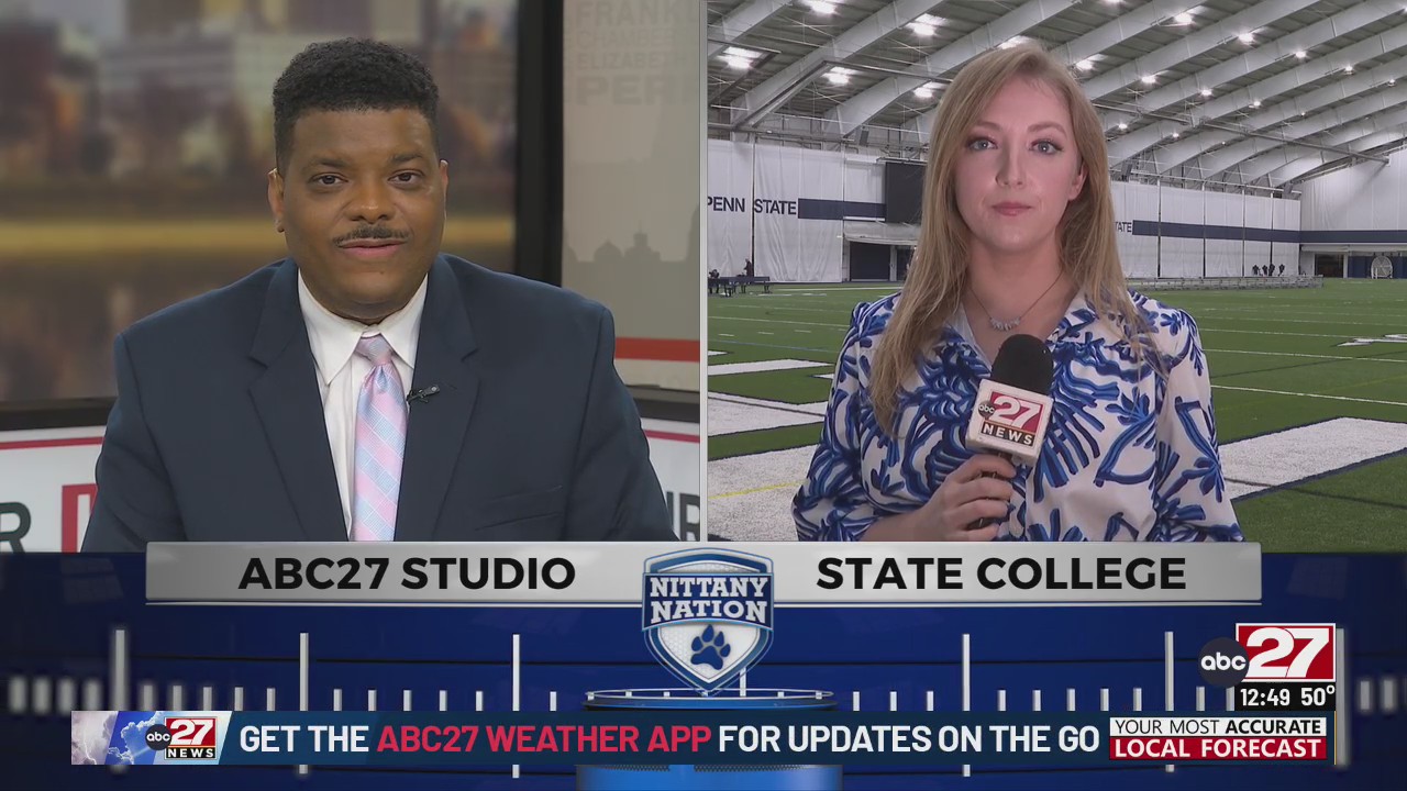 Allie Berube reports live from Penn State Pro Day – WETM – MyTwinTiers.com