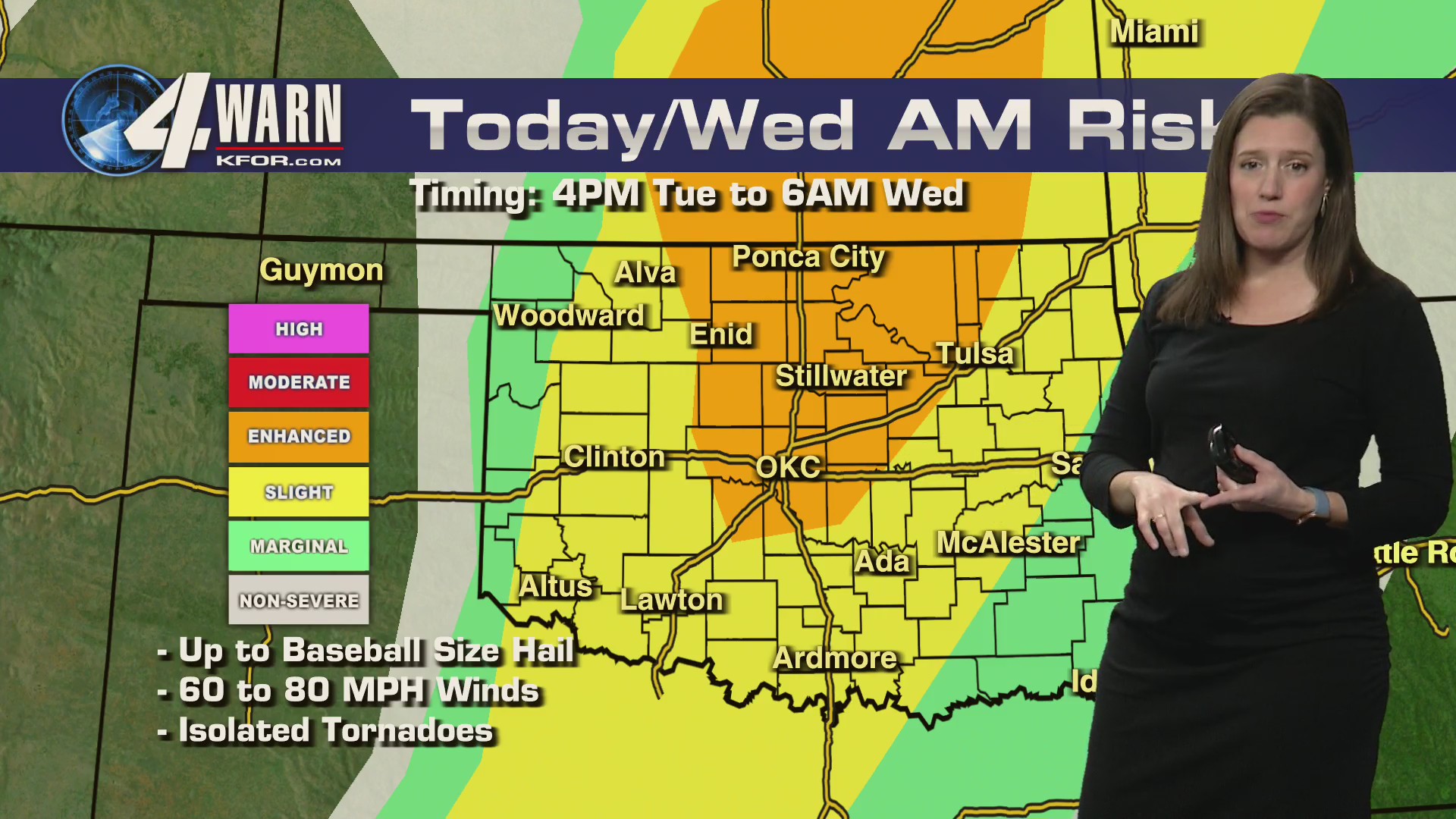 4Warn Storm Team tracking severe weather moving into Oklahoma – KFOR ...