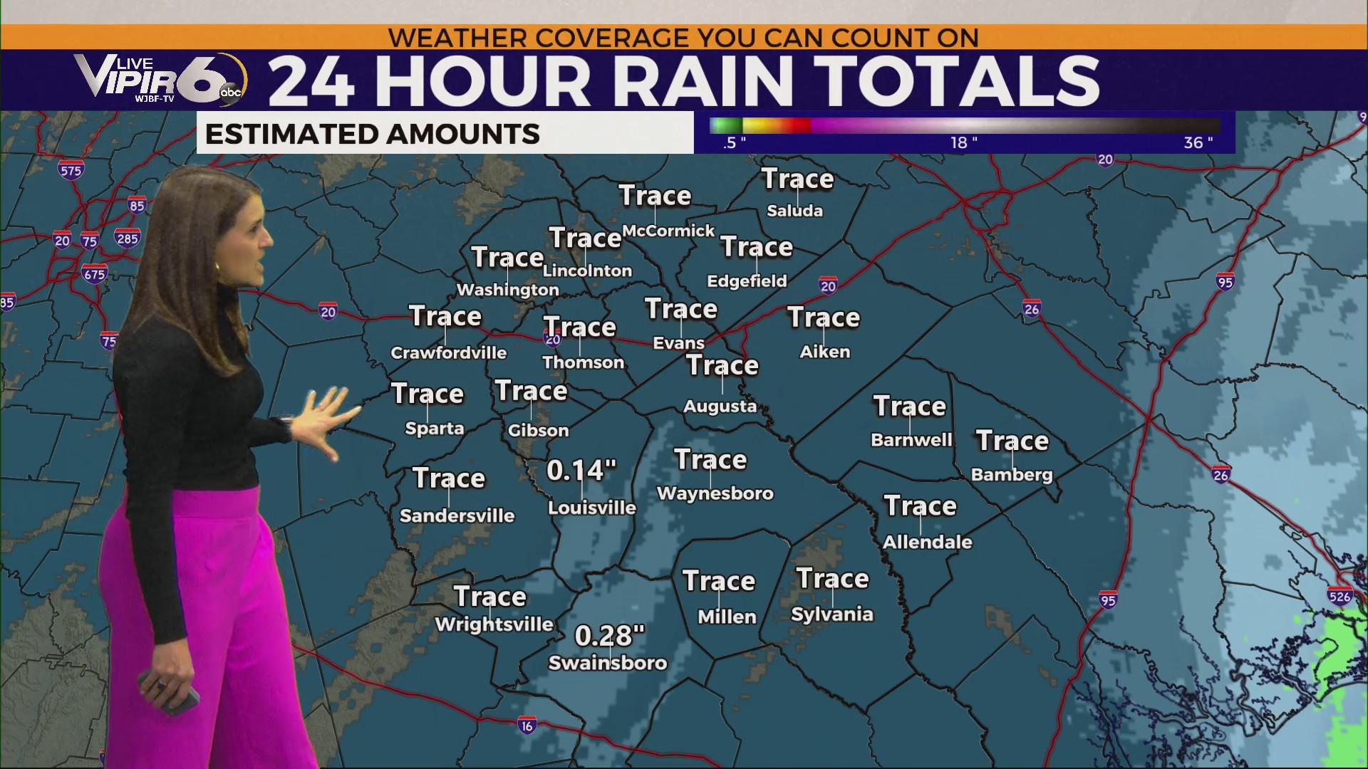 NewsChannel 6 Weather Friday at Noon – WJBF