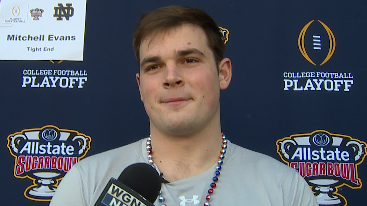 WATCH: Notre Dame TE Mitchell Evans previews Allstate Sugar Bowl ...