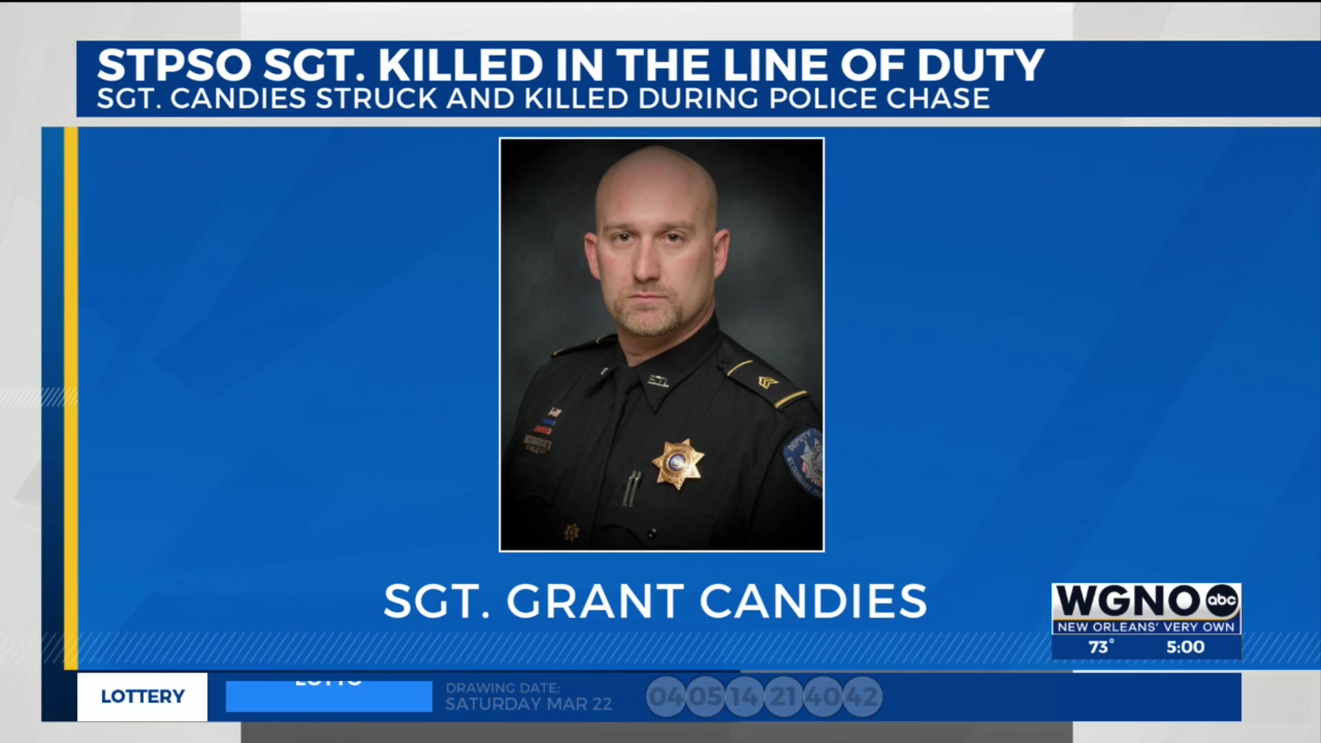 St. Tammany Parish Sheriff’s Office sergeant killed during pursuit – WGNO