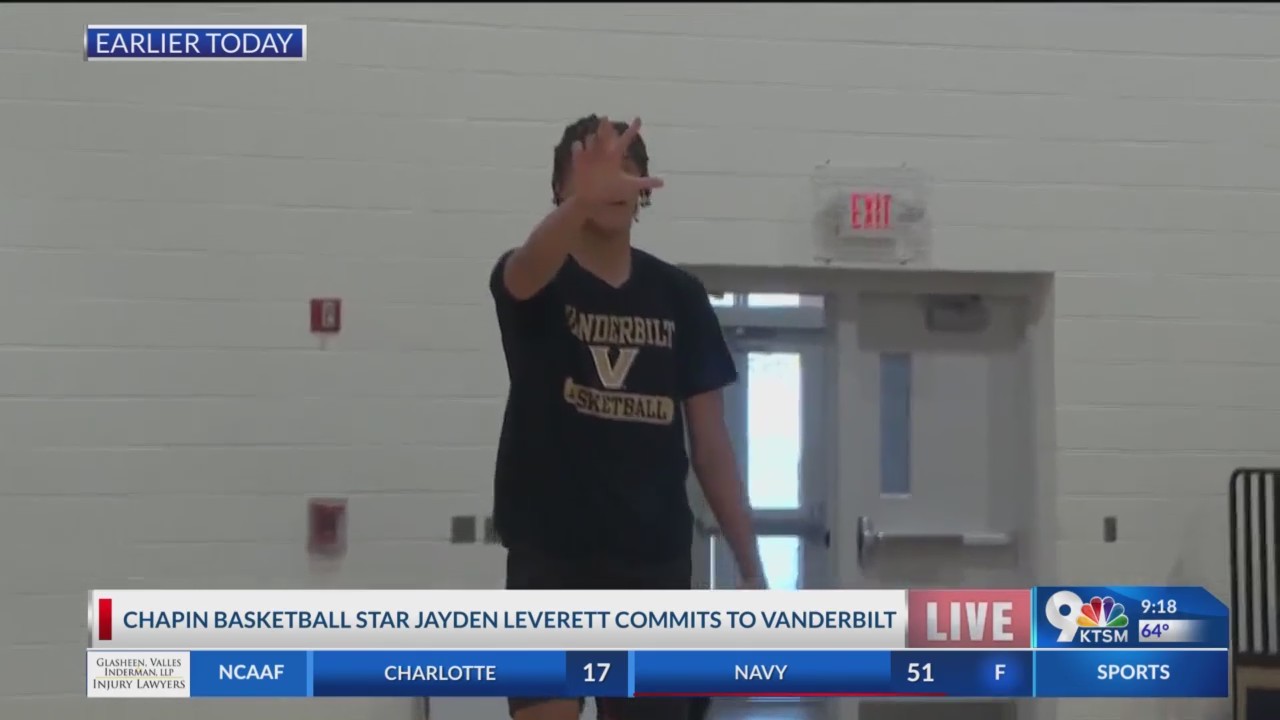 Chapin basketball star Jayden Leverett commits to Vanderbilt | KTSM 9 ...