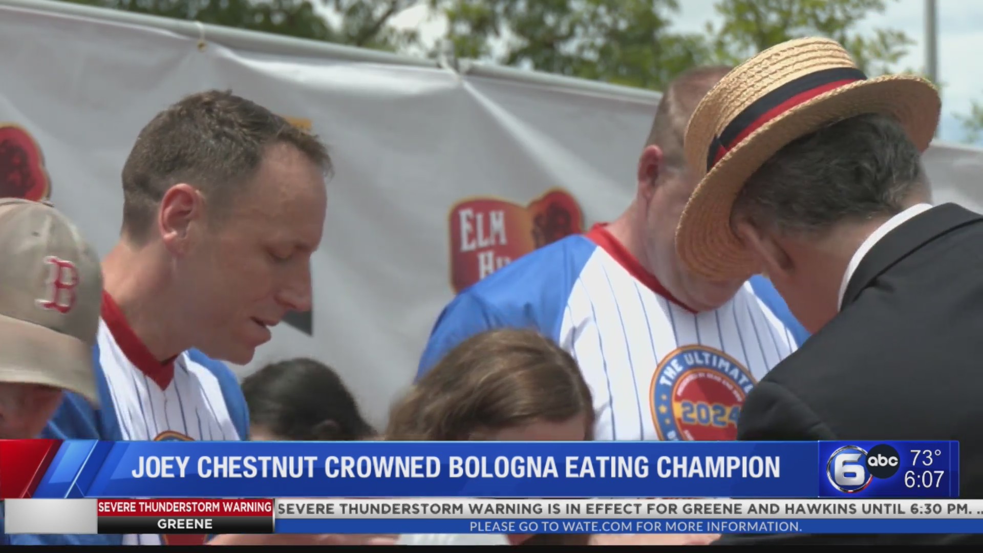 Joey Chestnut crowned Bologna Eating Champion in Knoxville – WATE 6 On ...